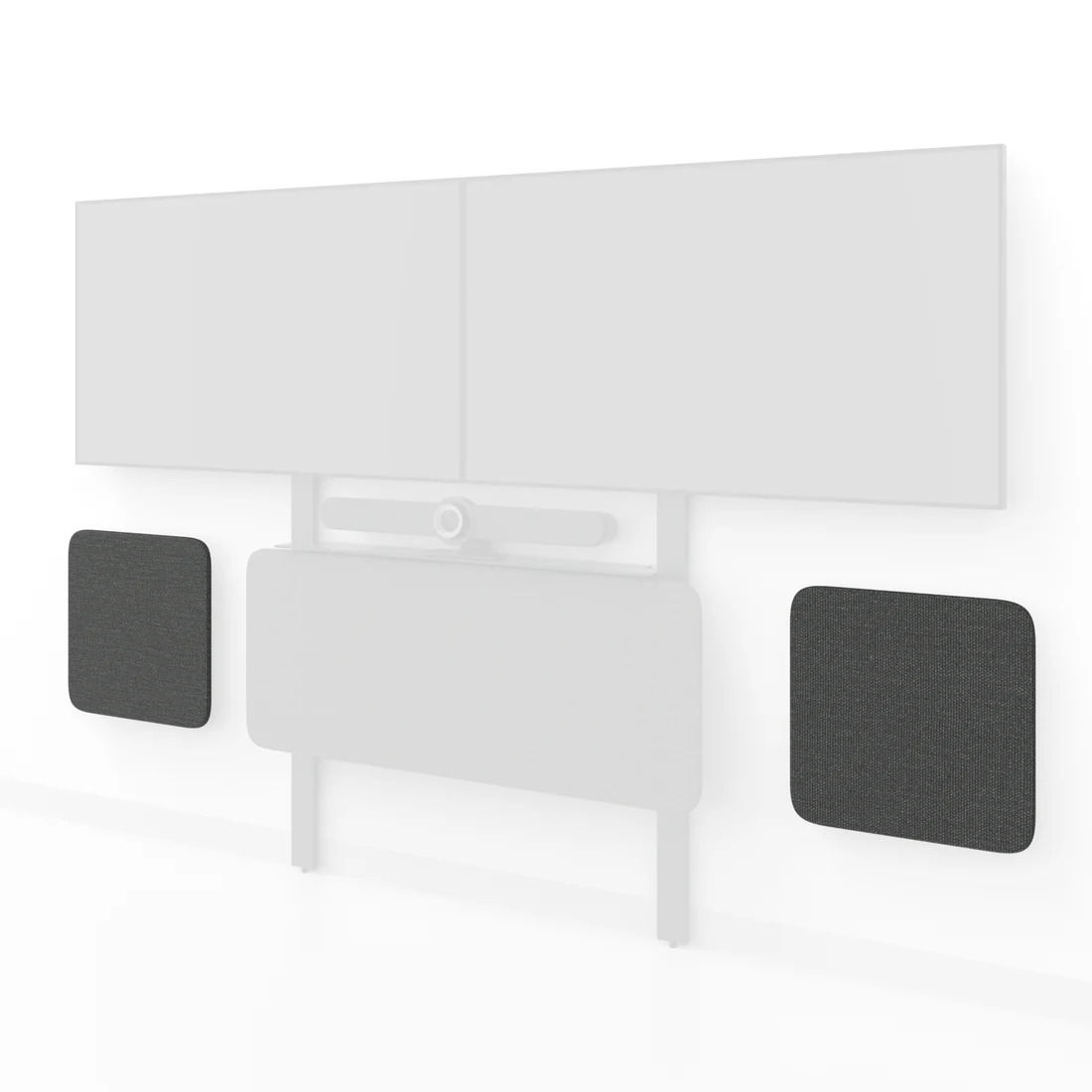 Heckler Design H806-BG ADA Panel Set For AV Wall - Black Grey ...