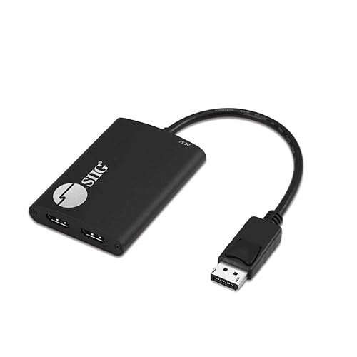 SIIG 1x2 DisplayPort (DP) 1.2 to 4K HDMI Multi Monitor Splitter and Ad ...