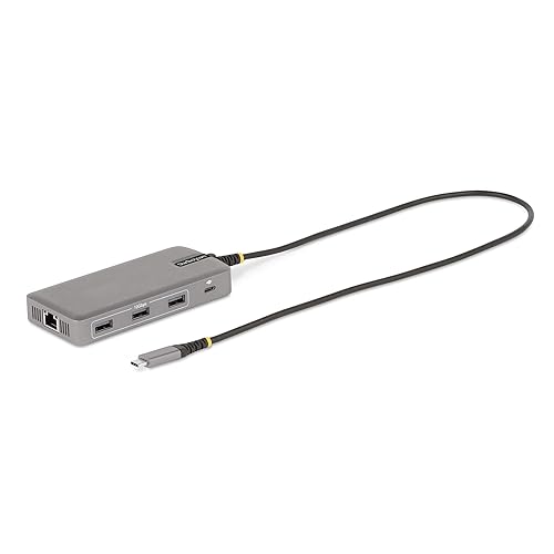 StarTech.com USB-C Triple-Monitor Multiport Adapter, Dual 4K 30Hz + 4K ...