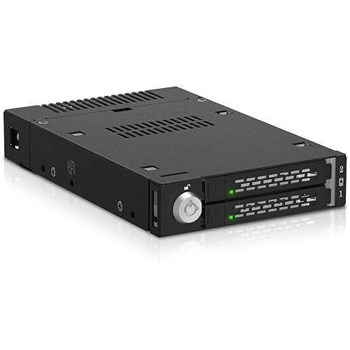 ICYDOCK ToughArmor MB834MK-B V2 2 Bay M.2 NVMe SSD PCIe 4.0 Mobile Rac ...