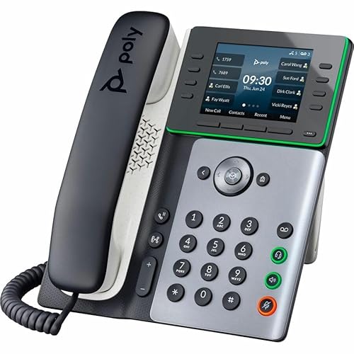 Poly Edge E350 IP Phone - Corded - Corded/Cordless - Wi-Fi, Bluetooth – Dealtargets.com