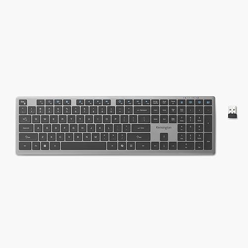 Kensington KB535 Wireless Keyboard, Bluetooth & 2.4GHz Connection, Ful ...