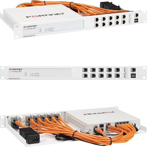 Rackmount.IT Industrial Rack Mount Kit for Fortinet FortiGate 80F / 81 ...