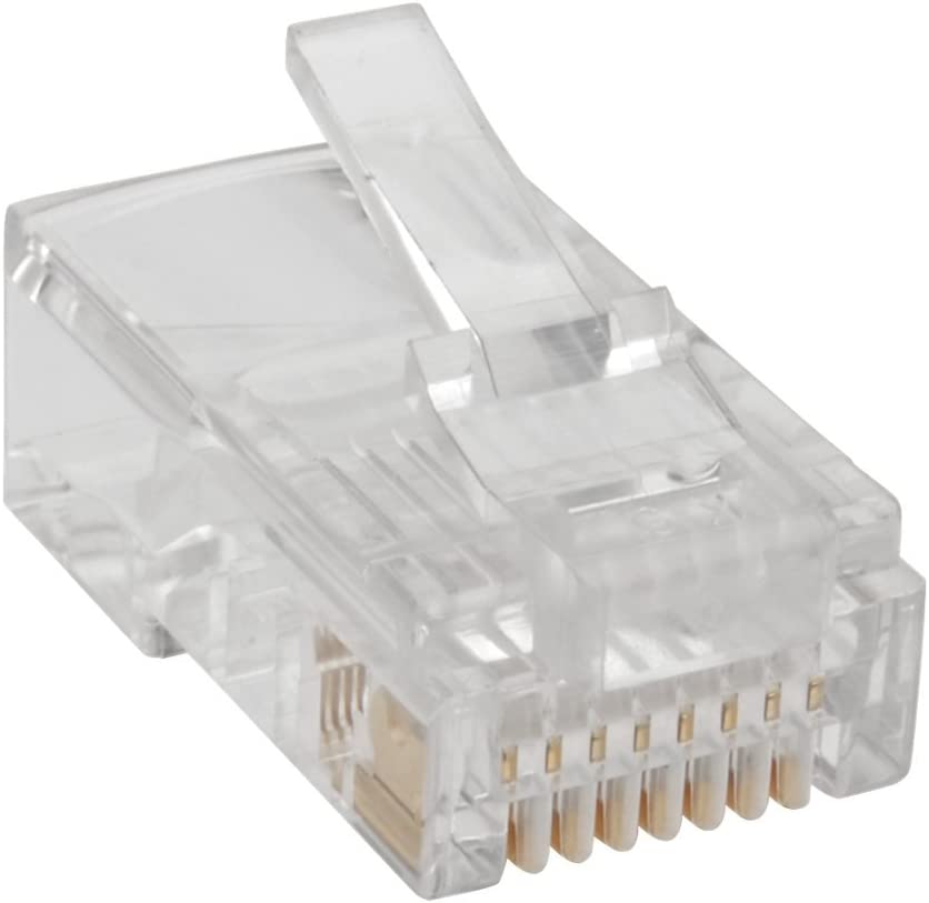 Tripp Lite RJ45 Modular Connector for Round Stranded UTP Conductor 4-P ...