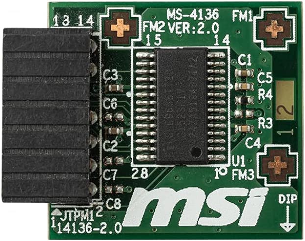 MSI Accessory TPM 2.0 Module TPM Module Infineon chip SLB 9665 TT 2.0 ...