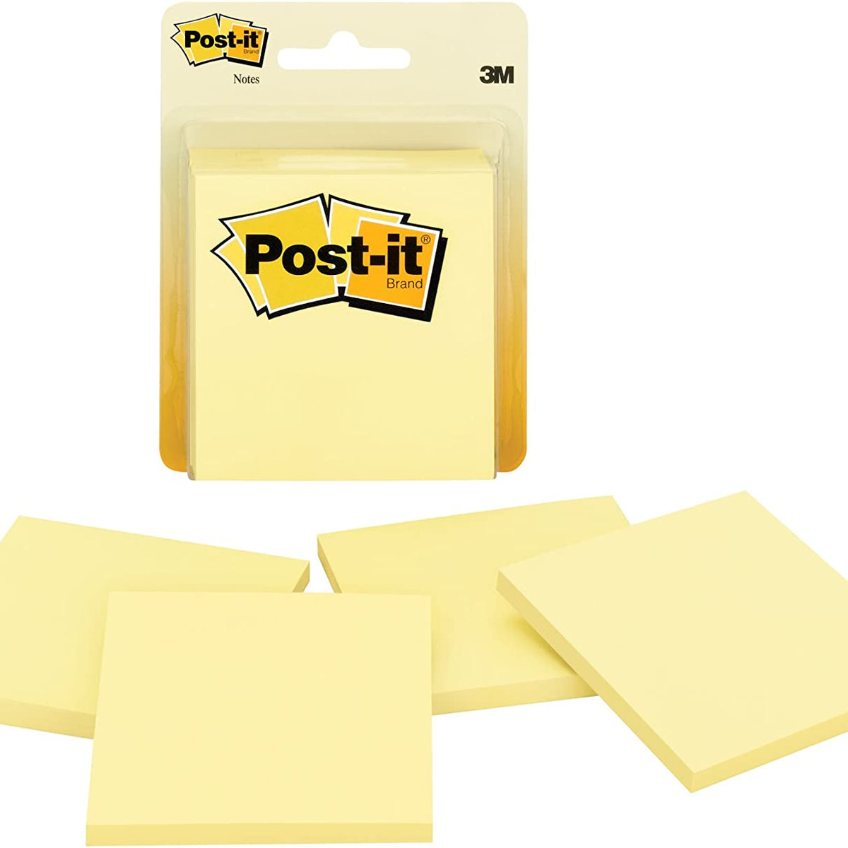 Post-it Notes, 3x3 in, 4 Pads, America’s #1 Favorite Sticky Notes, Can ...