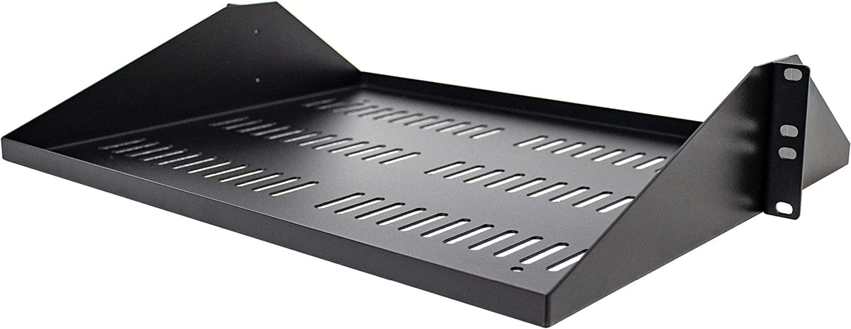 StarTech.com 2U Server Rack Shelf, Center Mounted Universal Vented Rac ...