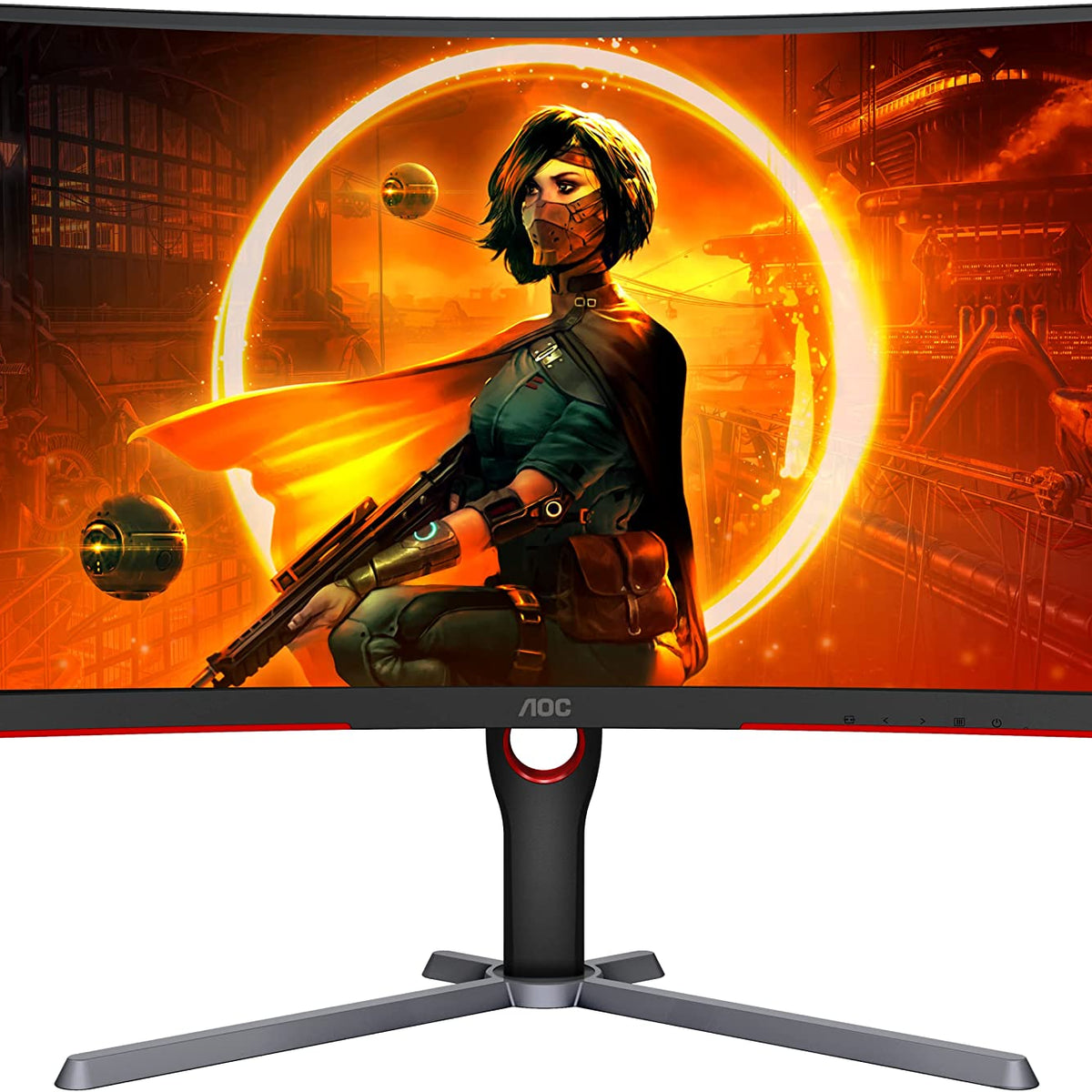 AOC Gaming CQ27G3S Frameless Curved Gaming Monitor, QHD 2K 2560x1440 ...